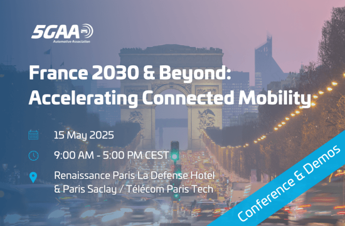 5GAA to Host High-Level Conference and Live Demos in Paris - 5GAA